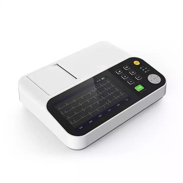 Color LCD display ecg machine portable ecg